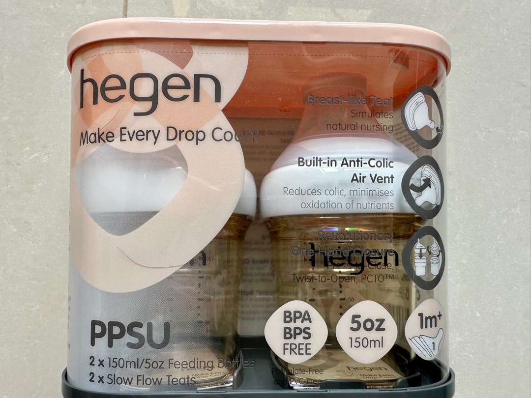 Hegen 2x 150ml bottle set, Babies & Kids, Nursing & Feeding ...