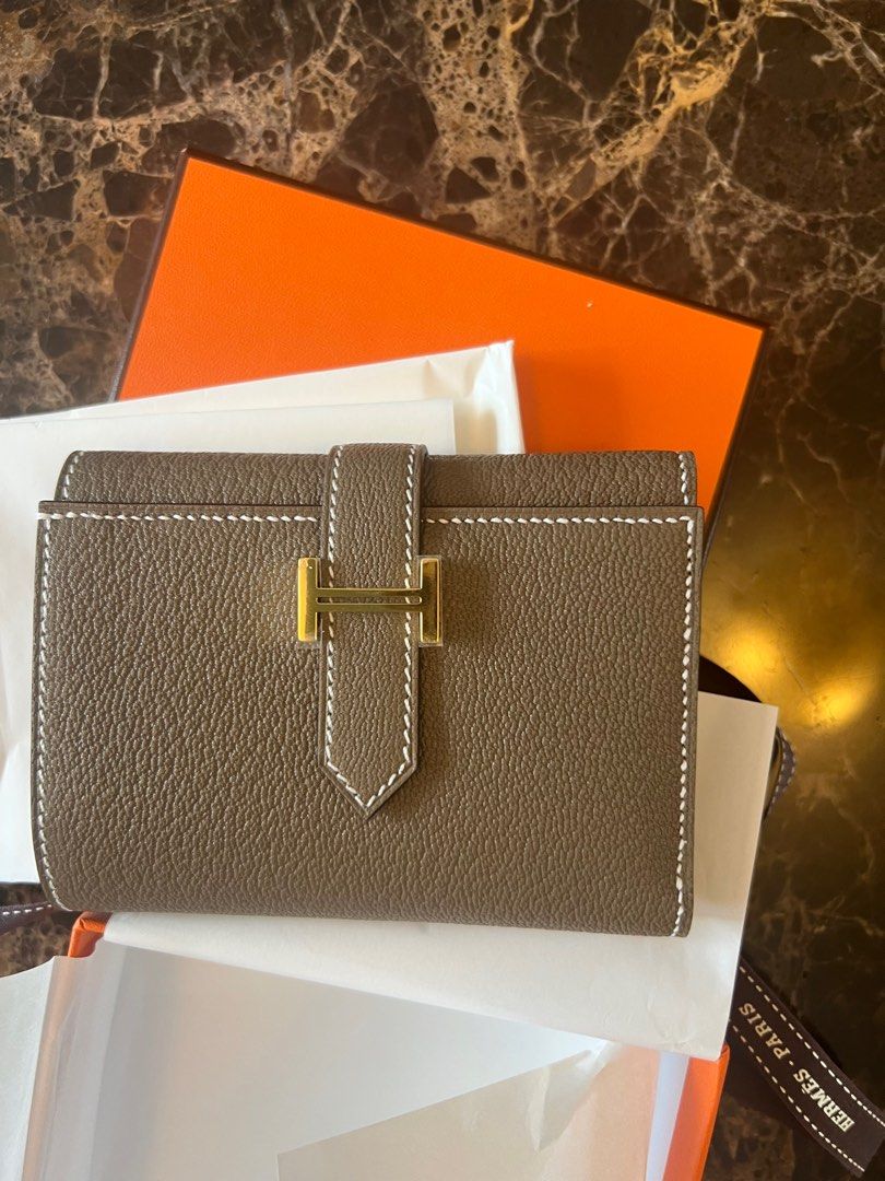 Hermes Bearn compact wallet, Luxury, Bags & Wallets on Carousell