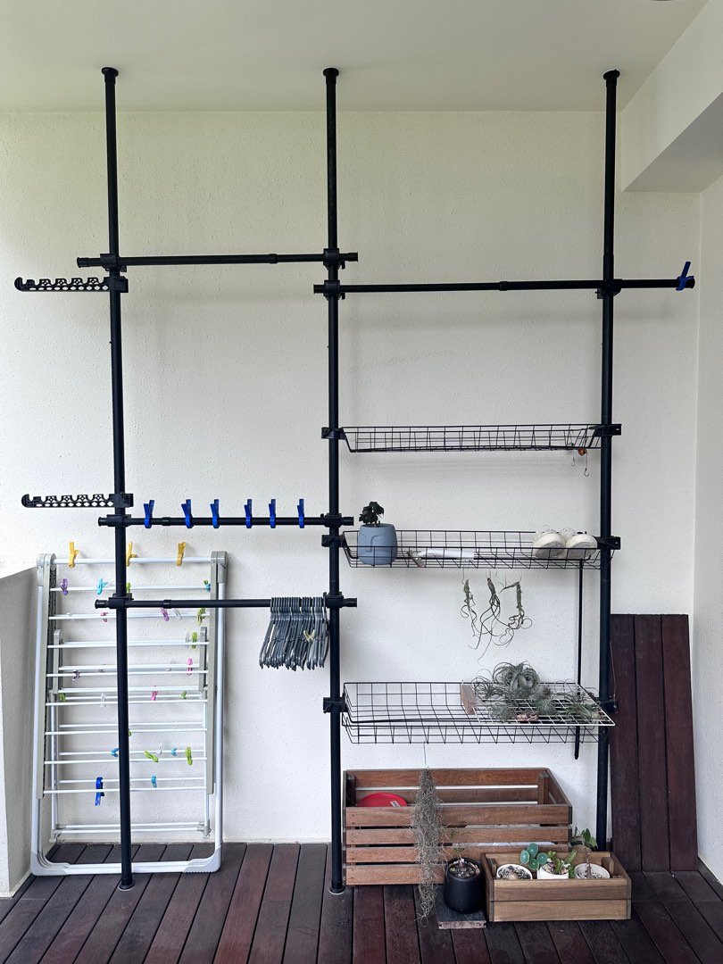 Hollow section metal rack, Furniture & Home Living, Home Improvement ...