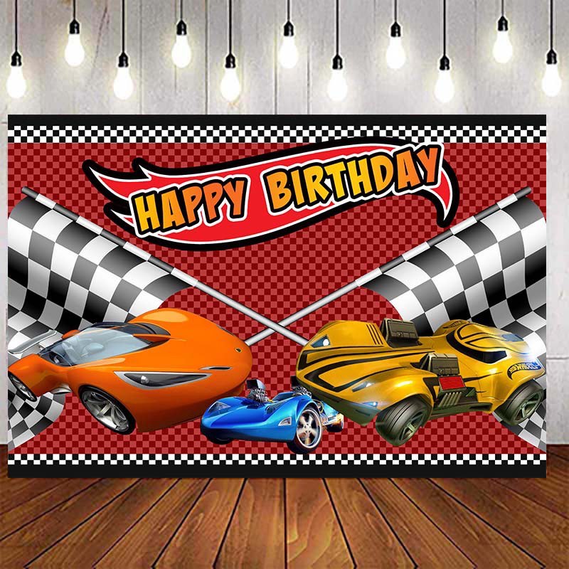 Hotwheels Birthday Backdrop/Banner, Hobbies & Toys, Stationery & Craft ...