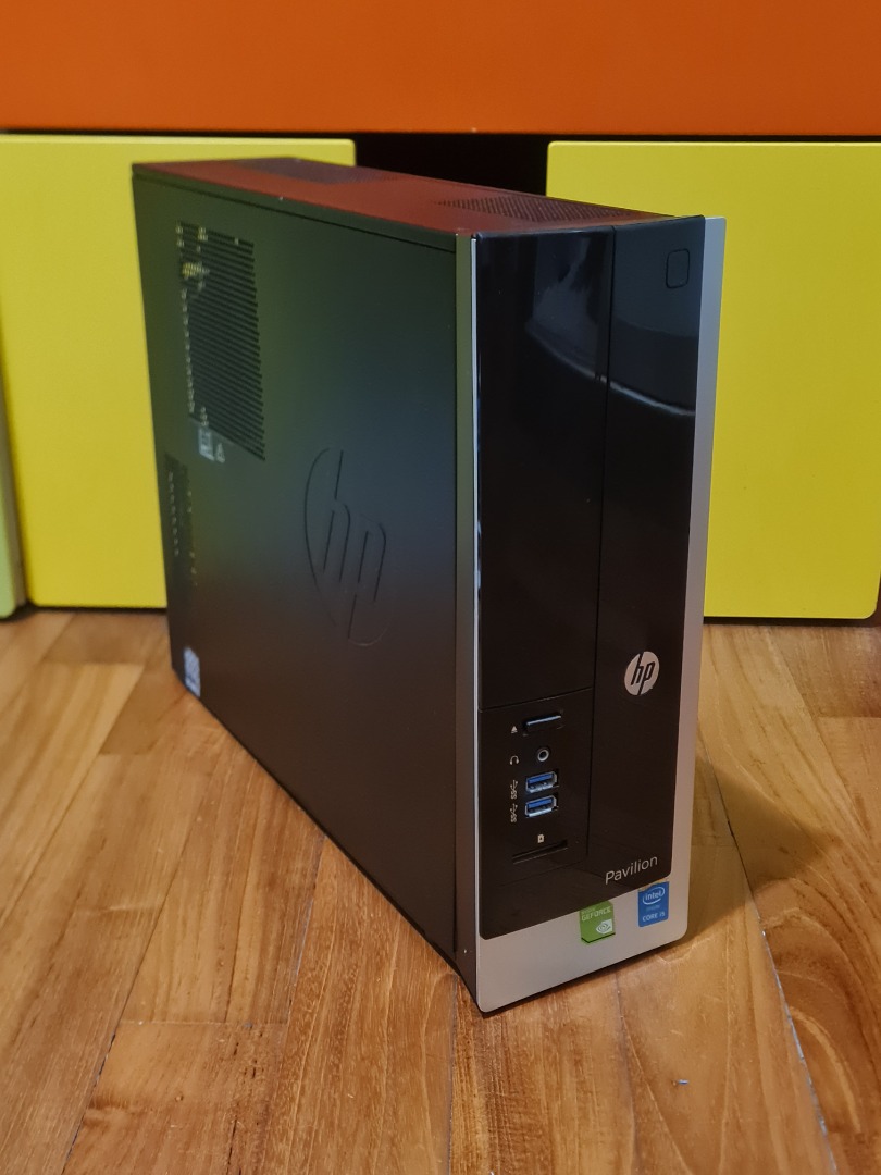 HP Pavilion Slimline 400 Desktop SFF PC Windows Computer Intel i5 Nvidia Geforce, Computers ...