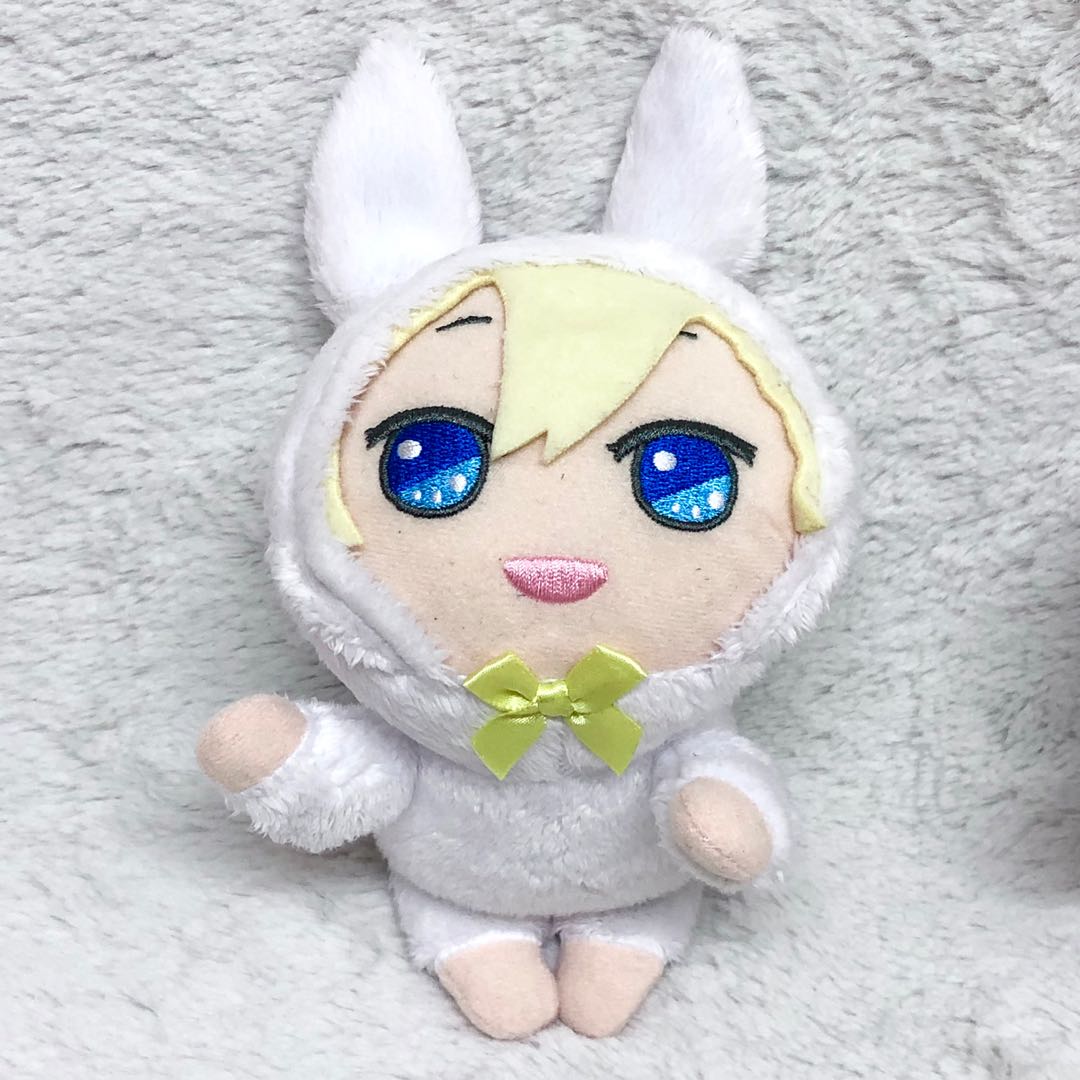 IDOLISH7 Nagi Rokuya Rabbit Parka Kiradoru Fuwamoko Charm Plush Anime ...