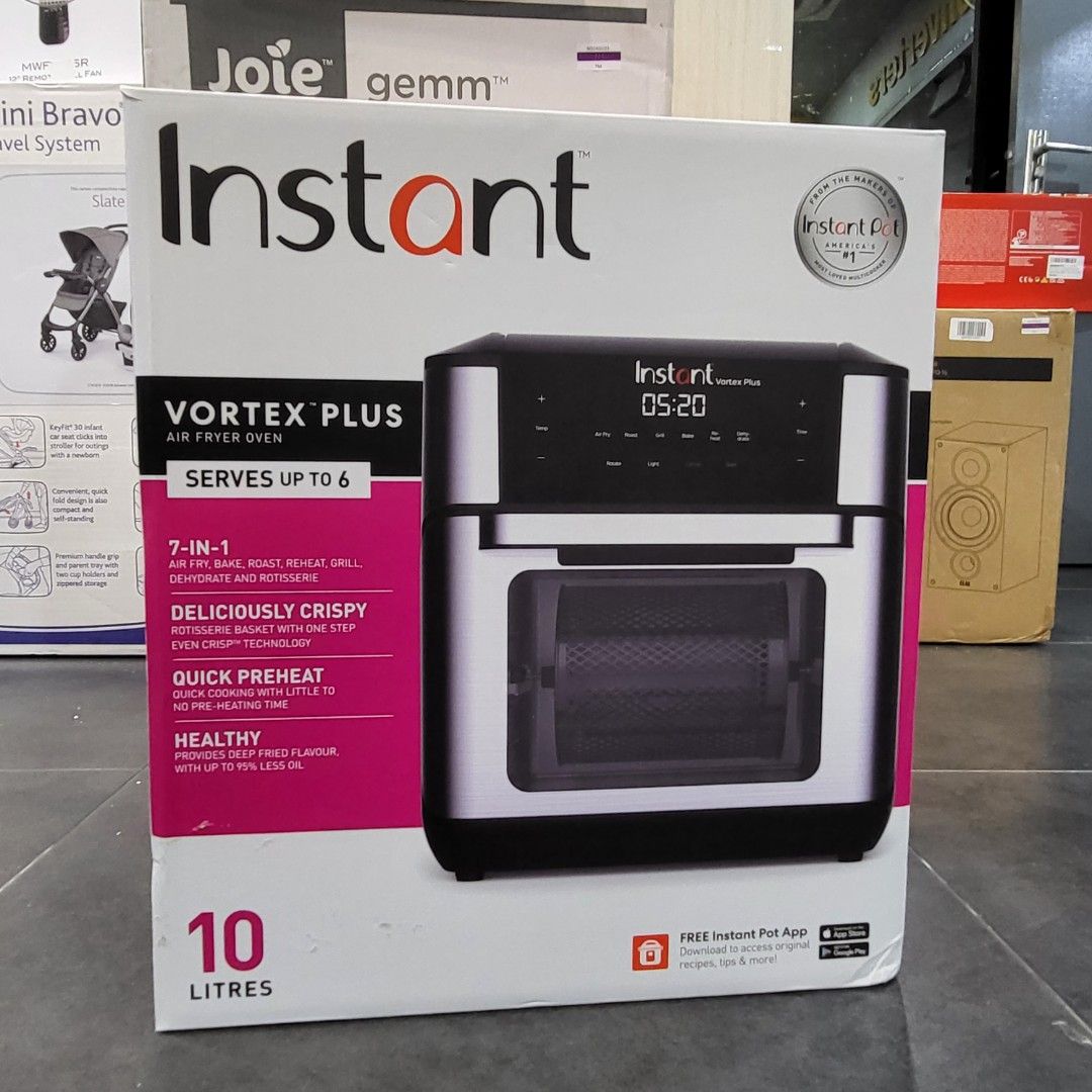 INSTANT POT Vortex Plus 7-in-1 Air Fryer 10L, TV & Home Appliances ...