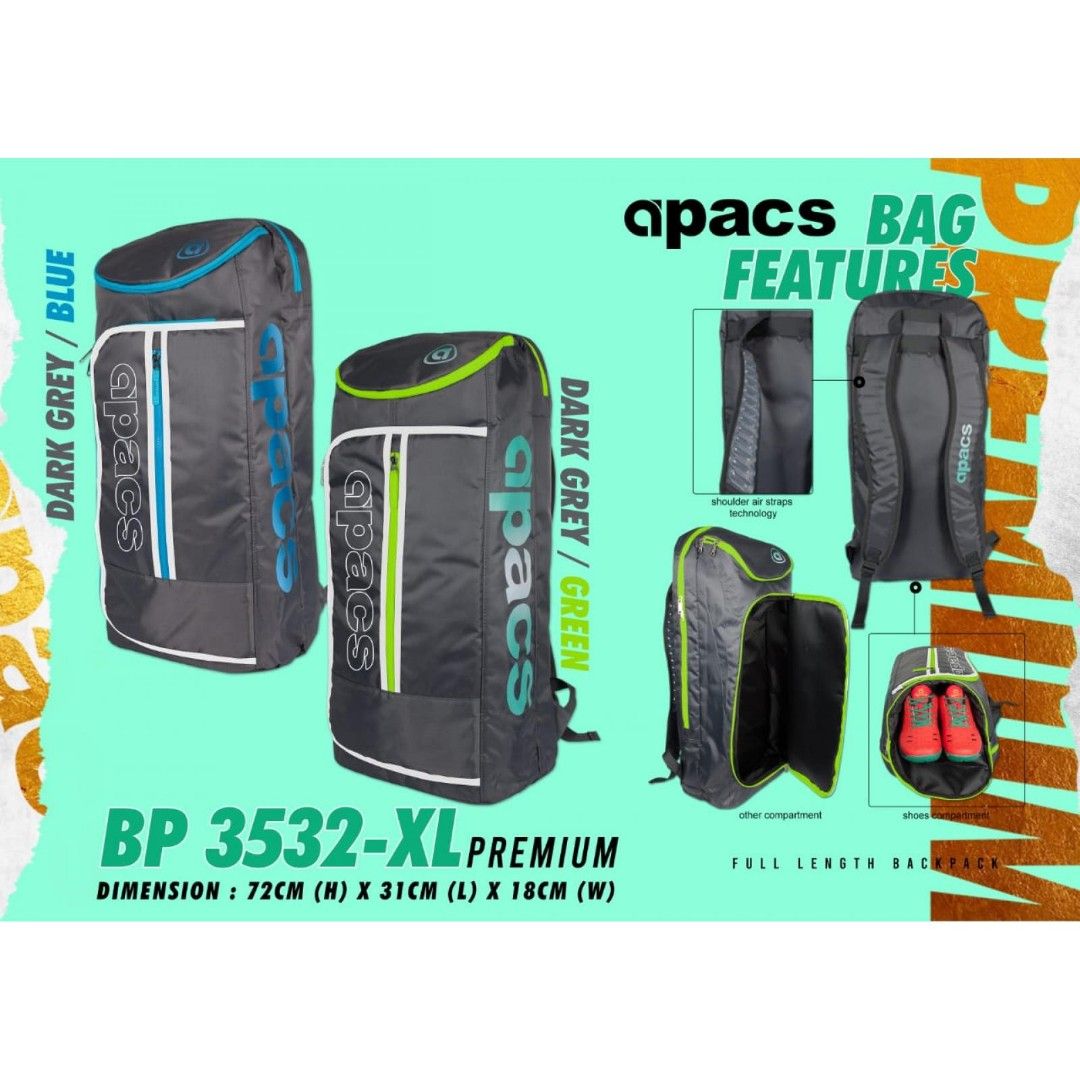 Instock Apacs Badminton Racket Backpack Bag, Sports Equipment, Other ...
