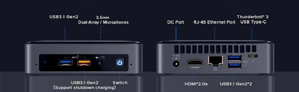 Intel NUC 8GB RAM 240GB SSD NUC8i3BEK mini PC desktop, Computers & Tech ...