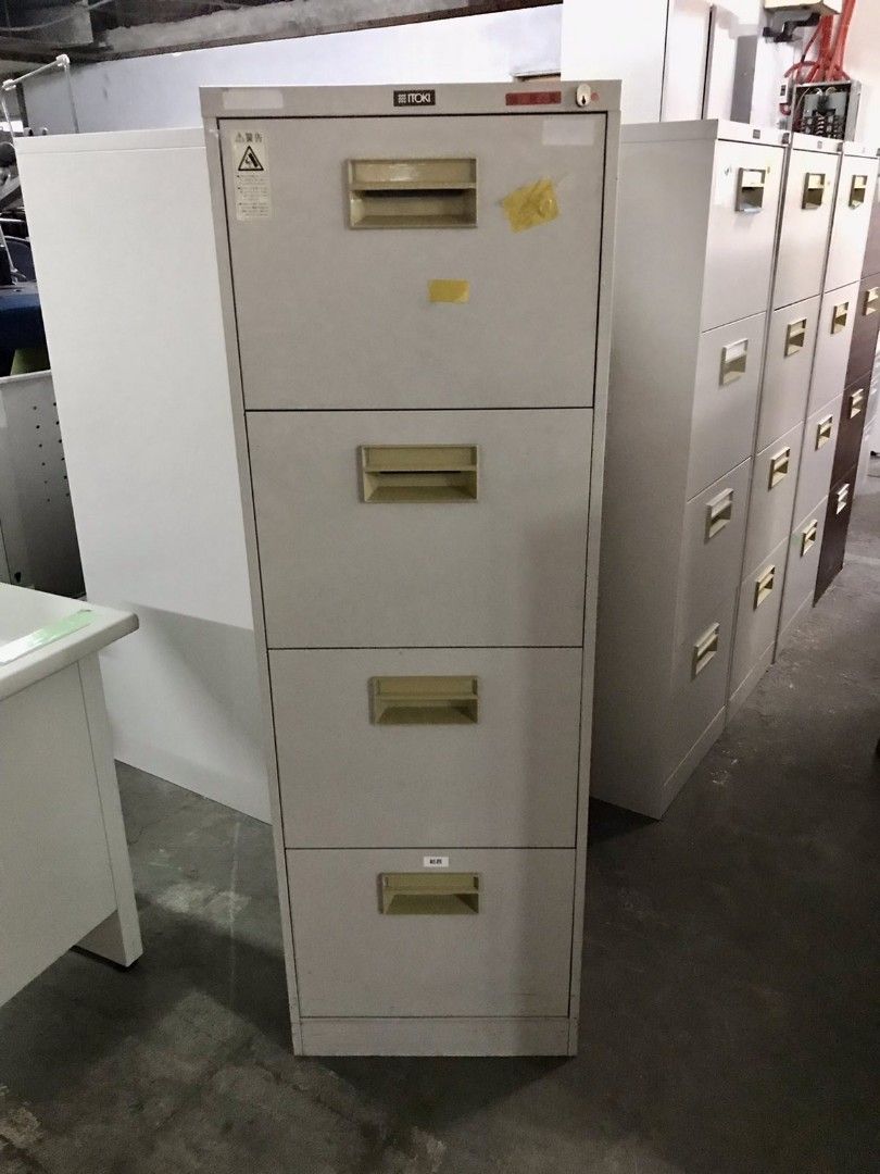 Itoki 3-layers Vertical Filing Cabinet, Furniture & Home Living, Furniture, Shelves, Cabinets ...