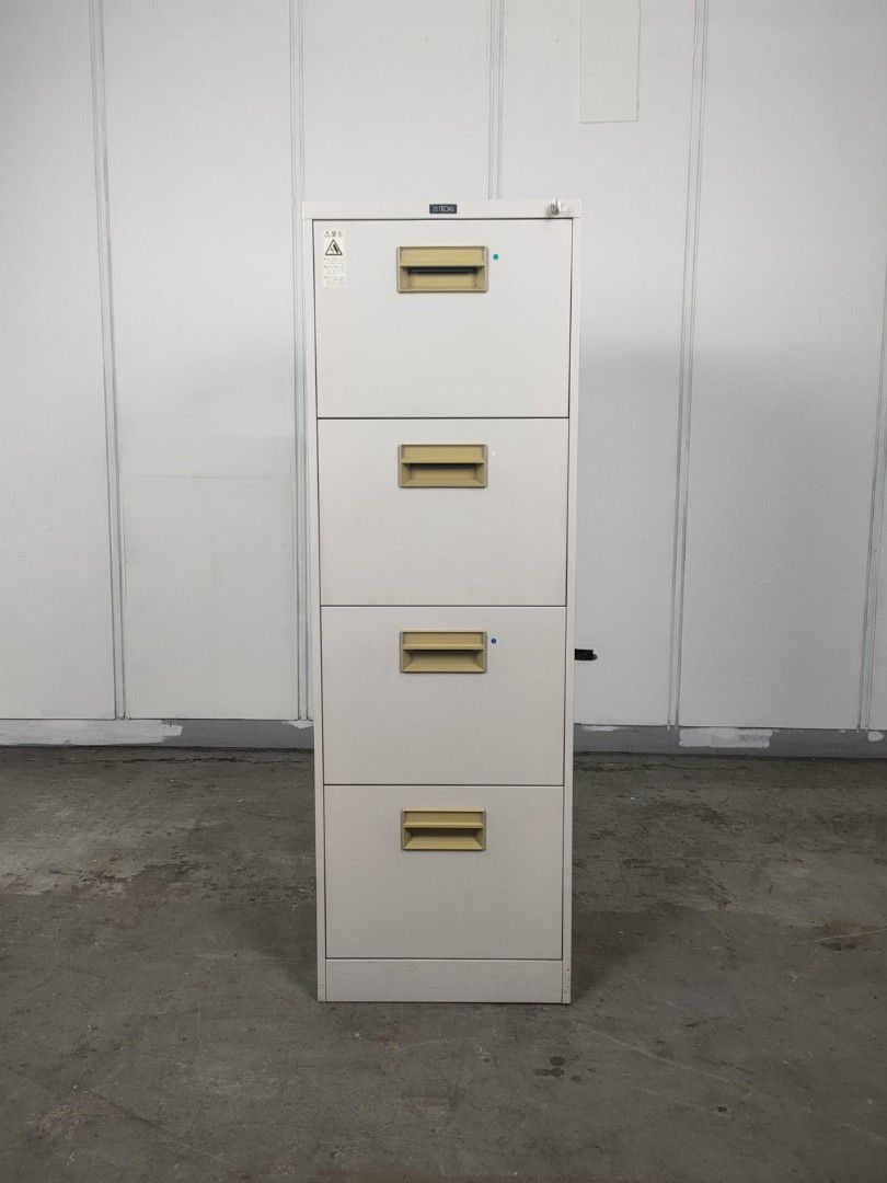 Itoki 3-layers Vertical Filing Cabinet, Furniture & Home Living, Furniture, Shelves, Cabinets ...