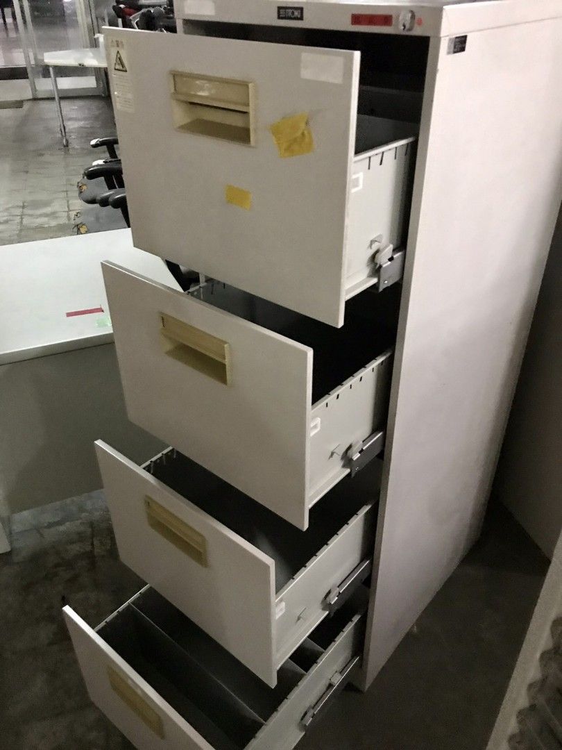 Itoki 3-layers Vertical Filing Cabinet, Furniture & Home Living, Furniture, Shelves, Cabinets ...