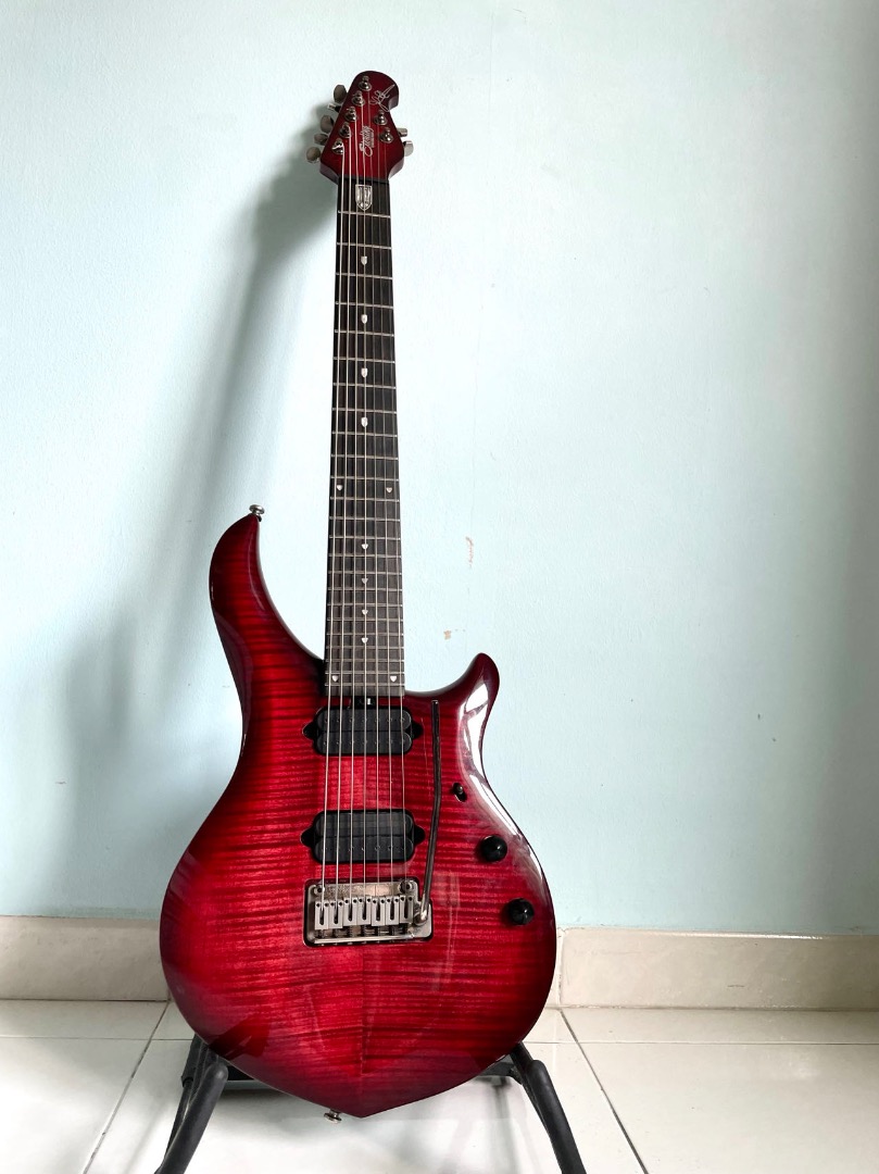 7-String John Petrucci Sterling by Music Man Royal Red, Hobbies & Toys ...