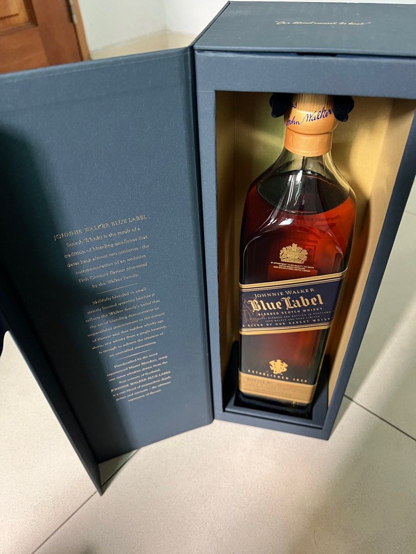 Johnnie Walker Blue Label 1L, Food & Drinks, Alcoholic Beverages on Carousell