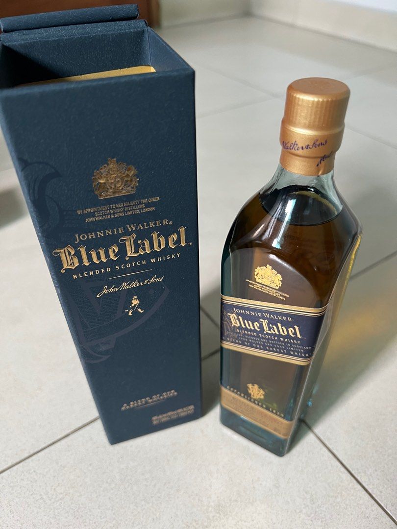 Johnnie Walker Blue Label 200ml, Food & Drinks, Alcoholic Beverages on ...