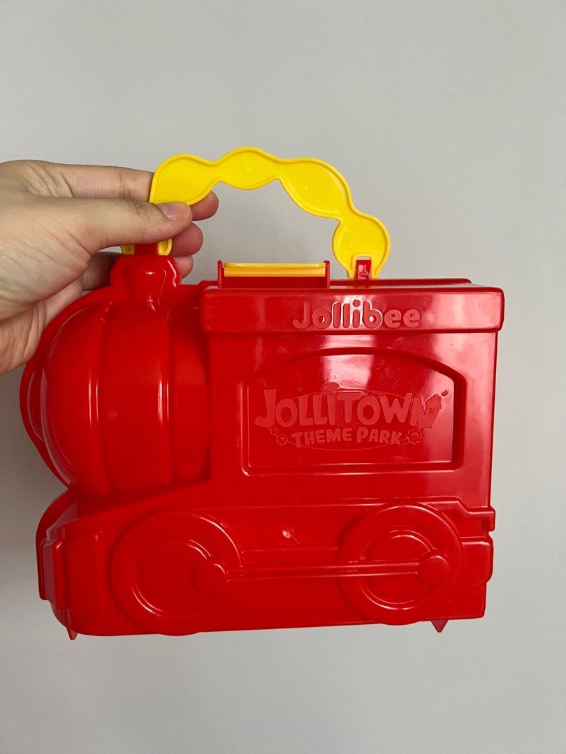 Jollibee jollitown theme park train lunch box, Furniture & Home Living ...