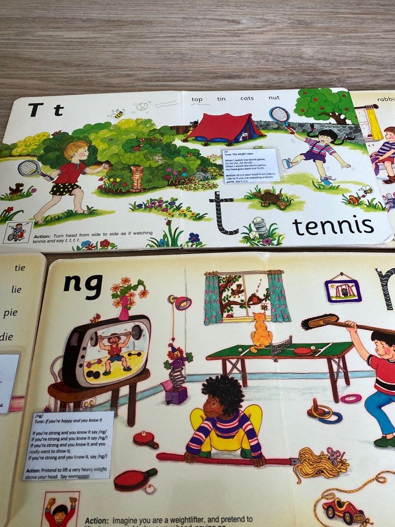 Jolly Phonics Complete Set of 7 Finger Phonics Books, Hobbies & Toys ...