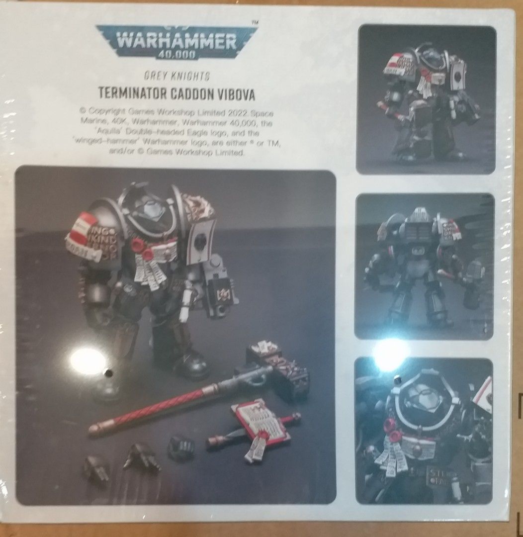 Joytoy 暗源 - Scale 1/18 - Warhammer 40000 - Grey Knights - Terminator Caddon Vibova, 興趣及遊戲, 玩具 ...