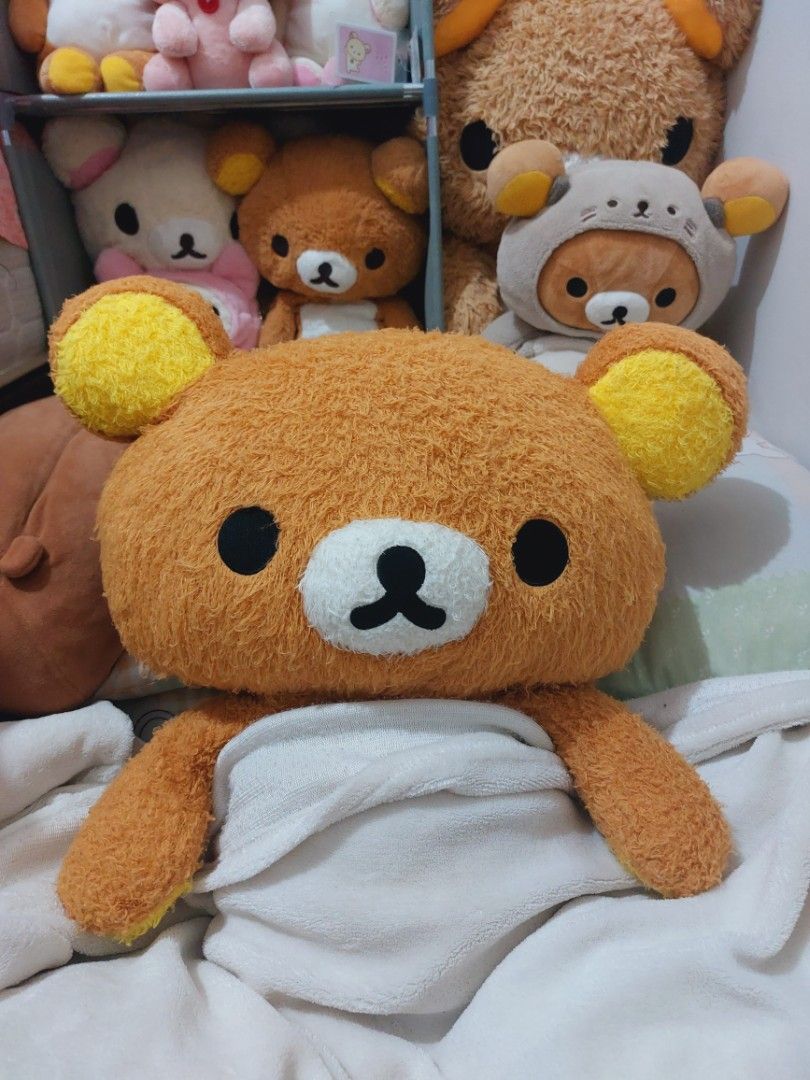 Jumbo Rilakkuma Classic Furry, Hobbies & Toys, Toys & Games on Carousell