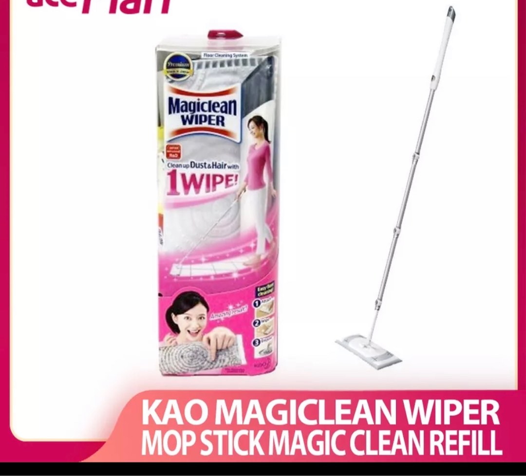 KAO Magic Clean Wiper Stick MagicClean, Furniture & Home Living ...