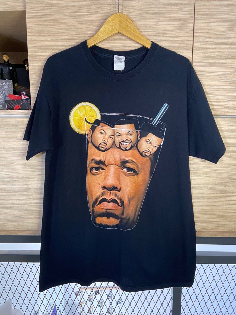 Kaos Rapper Ice Cube dan Ice T, Fesyen Pria, Pakaian , Atasan di Carousell