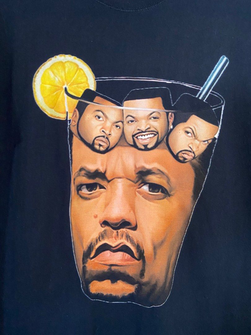 Kaos Rapper Ice Cube dan Ice T, Fesyen Pria, Pakaian , Atasan di Carousell