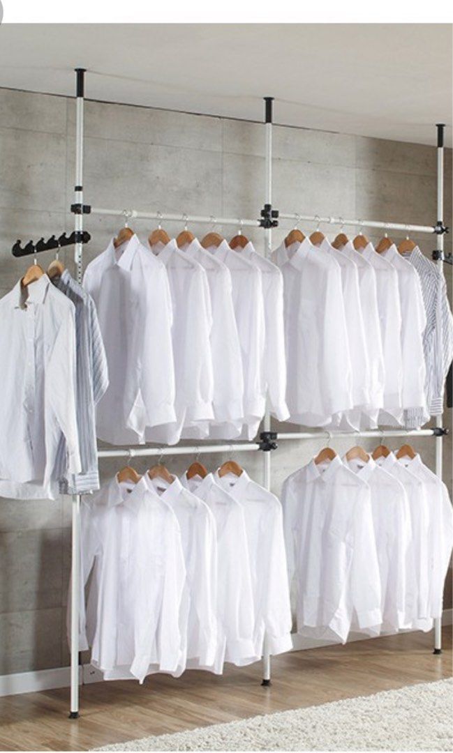 Korean pole system rack, Furniture & Home Living, Furniture, Shelves ...