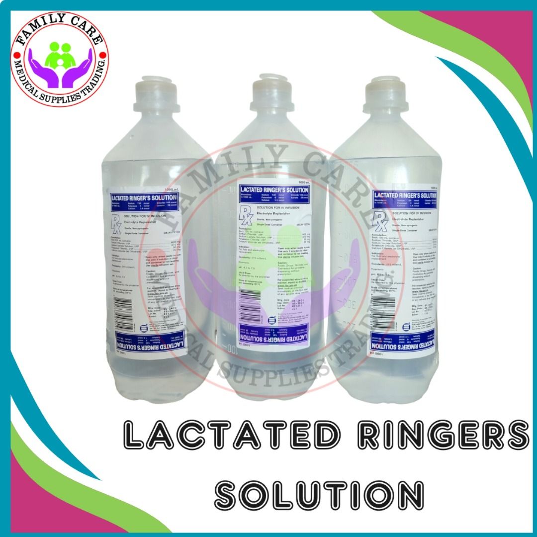 Lactated Ringers Solution Health And Nutrition Medical Supplies And Tools On Carousell
