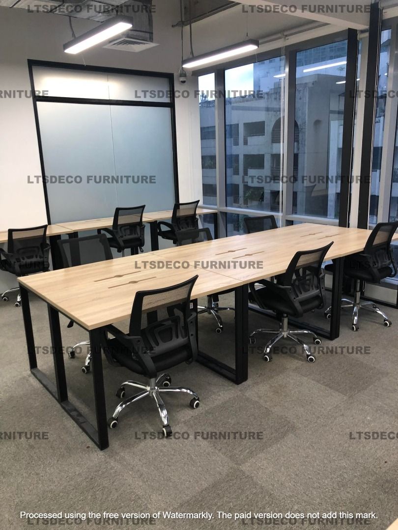 LAMINATED WORKSTATION TABLE OFFICE PARTITION, Furniture & Home Living ...