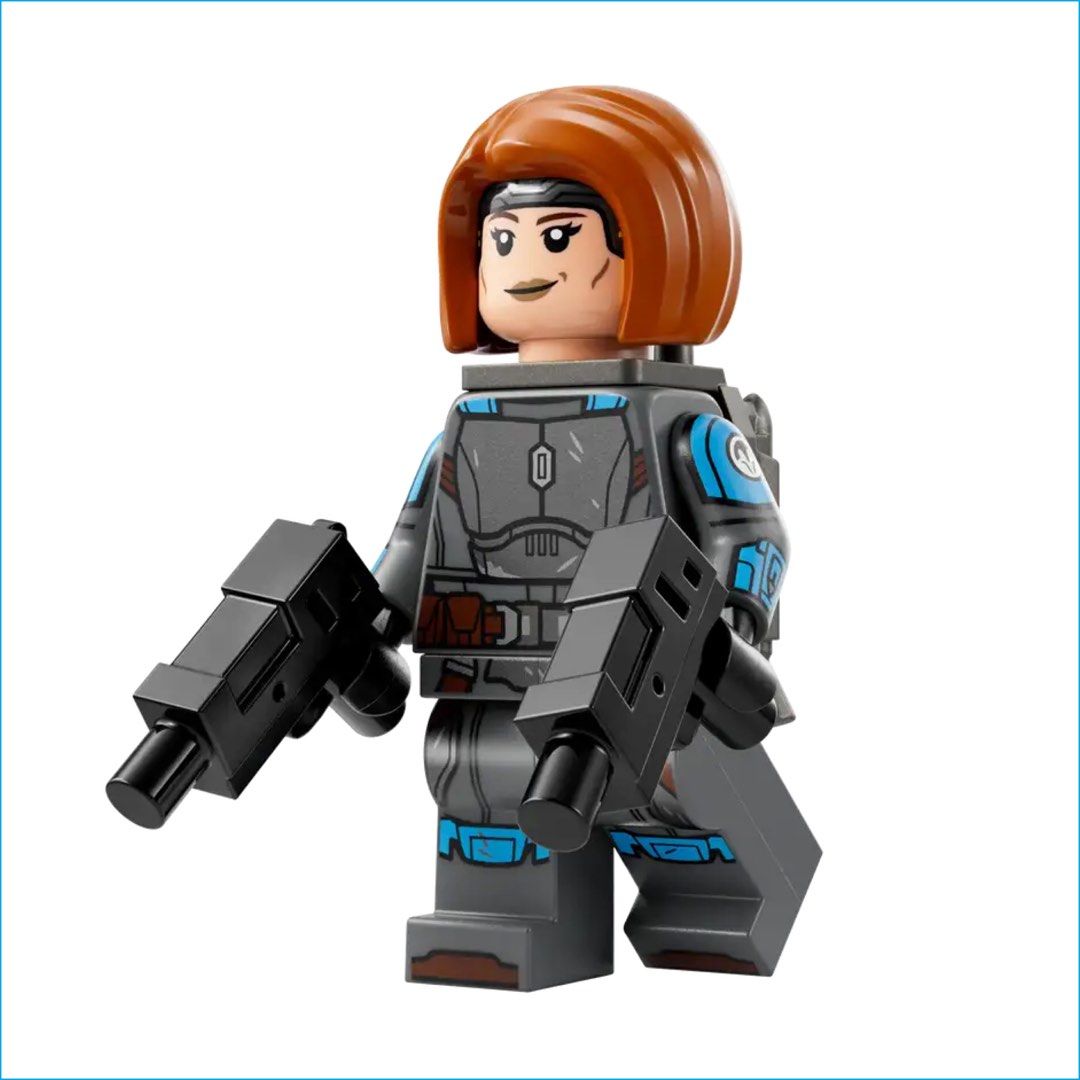LEGO Star Wars 75361 Bo-Katan Kryze (Printed Arms, Dark Orange Hair ...