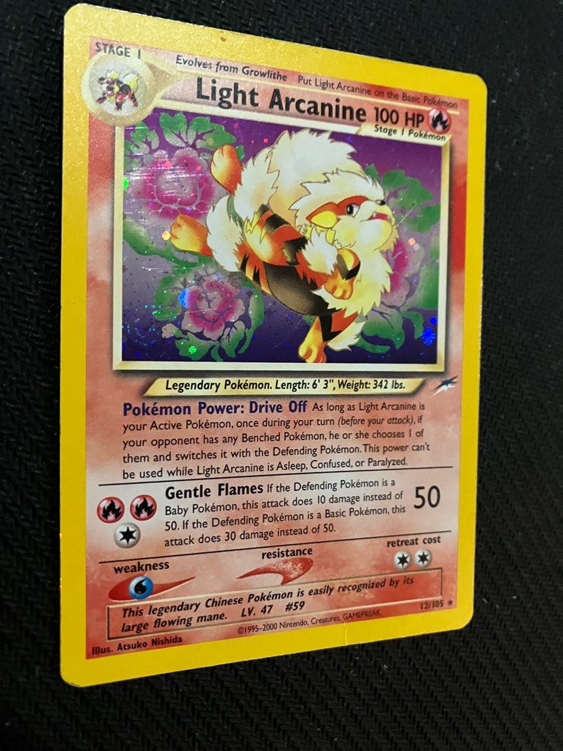 Light Arcanine Pokemon Neo Destiny Pokemon Cards/TCG, Hobbies & Toys ...