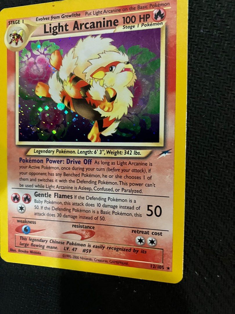 Light Arcanine Pokemon Neo Destiny Pokemon Cards/TCG, Hobbies & Toys ...