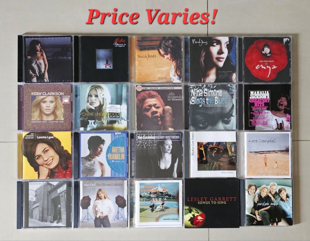 Linda Ronstadt,Norah Jones,Enya,Kelly Clarkson,Carrie Underwood,Ella ...