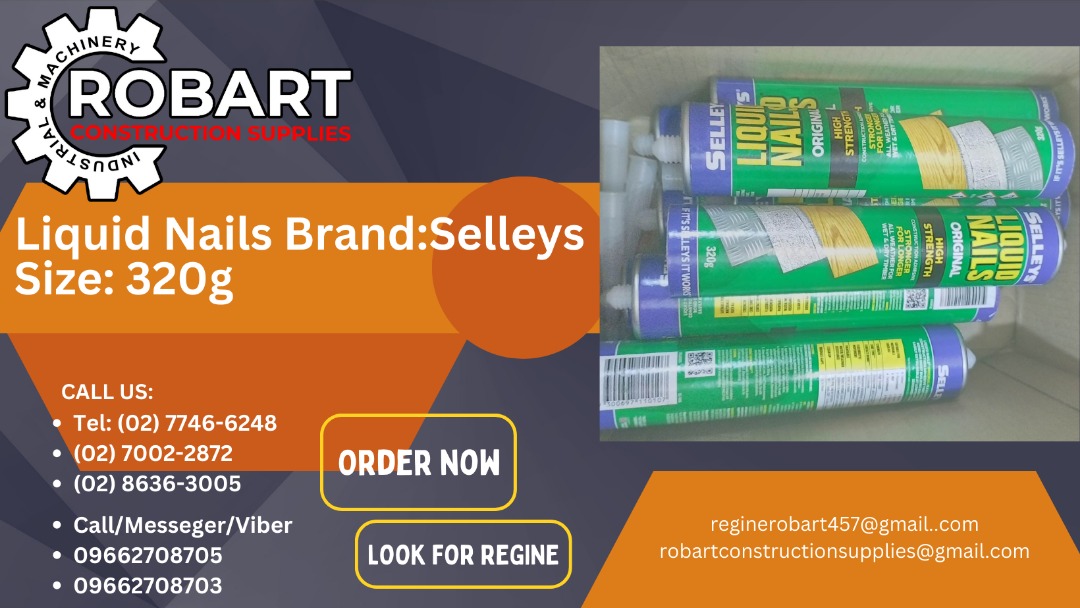 Liquid Nails Brand:Selleys Size: 320g, Commercial & Industrial, Construction Tools & Equipment ...
