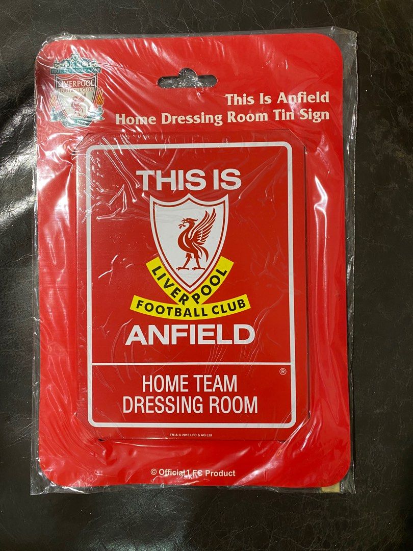 Liverpool - This is Anfield Home Team Dressing Room sign, Everything ...