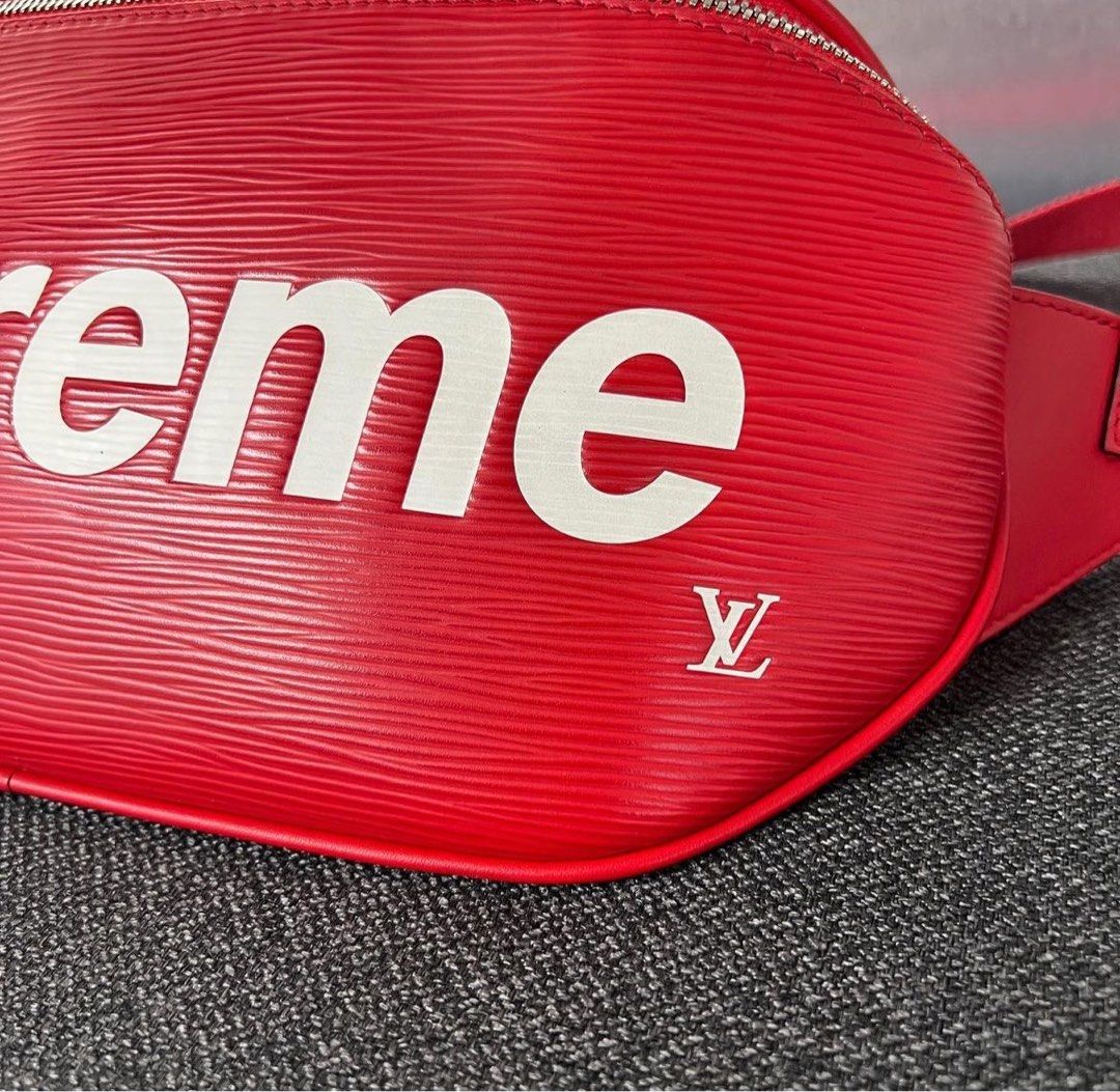 LV x Supreme Bum Bag Epi leather Red / Phw, Luxury, Bags & Wallets on ...