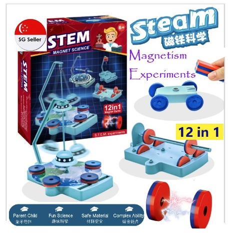 Magnetic Science Experiment Kit - Primary School kids - STEM 12 in 1 ...