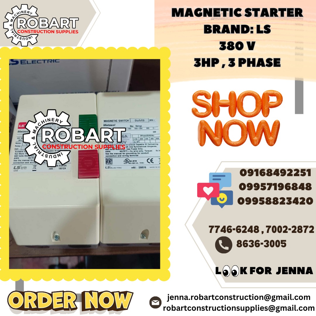 Magnetic Starter Brand: LS 380 V 3HP , 3 Phase, Commercial & Industrial ...