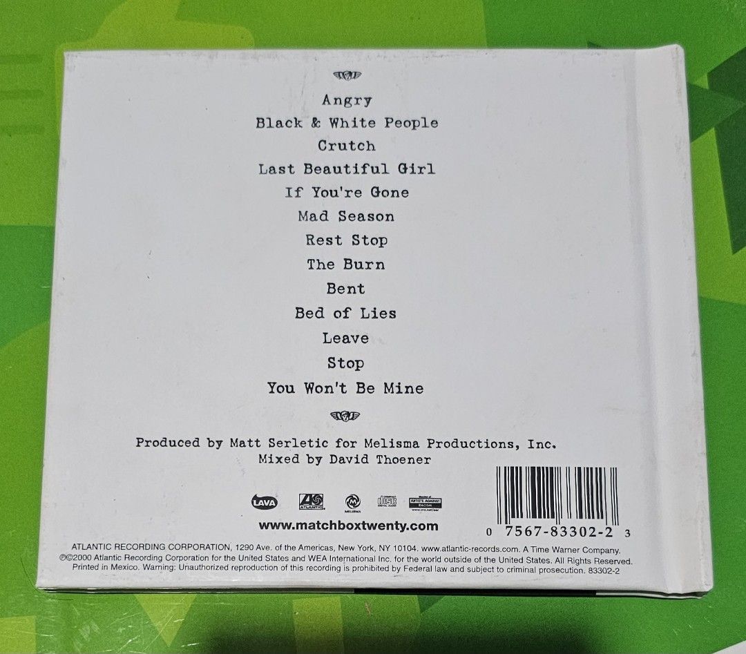 Matchbox Twenty - Mad Season - CD NM, Hobbies & Toys, Music & Media ...