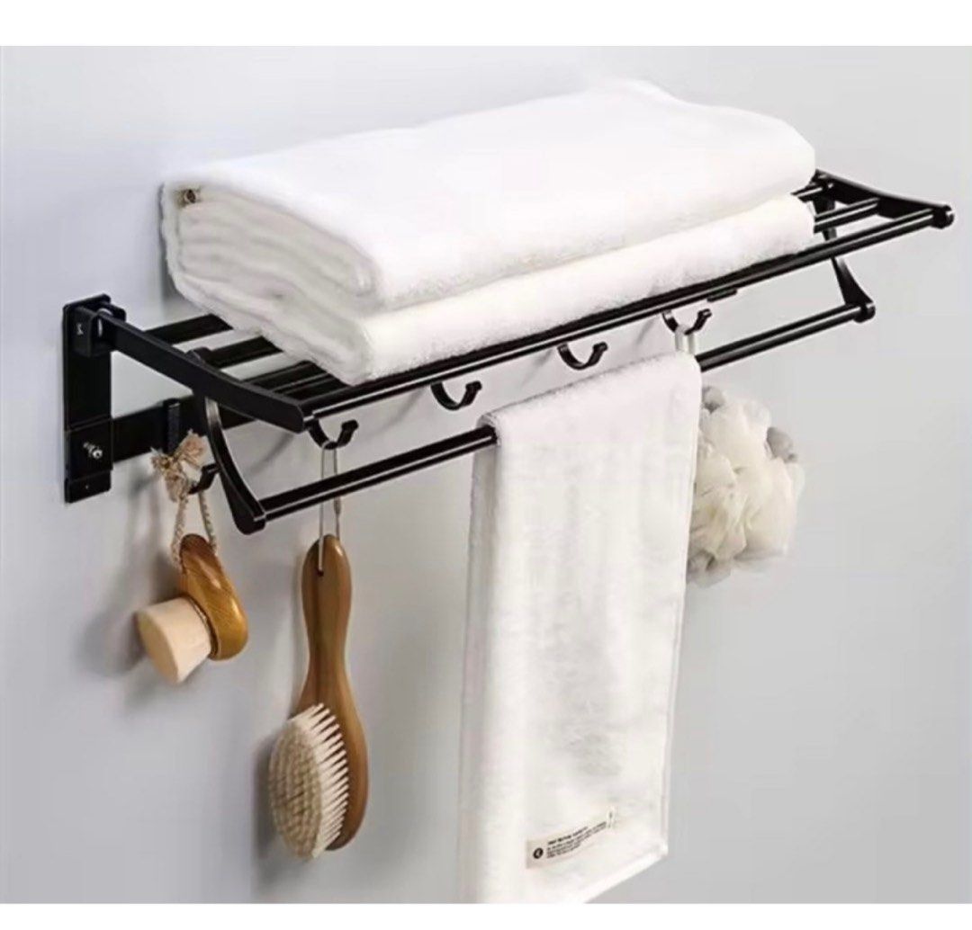 Matte Black Rack 60cm, Furniture & Home Living, Bathroom & Kitchen ...