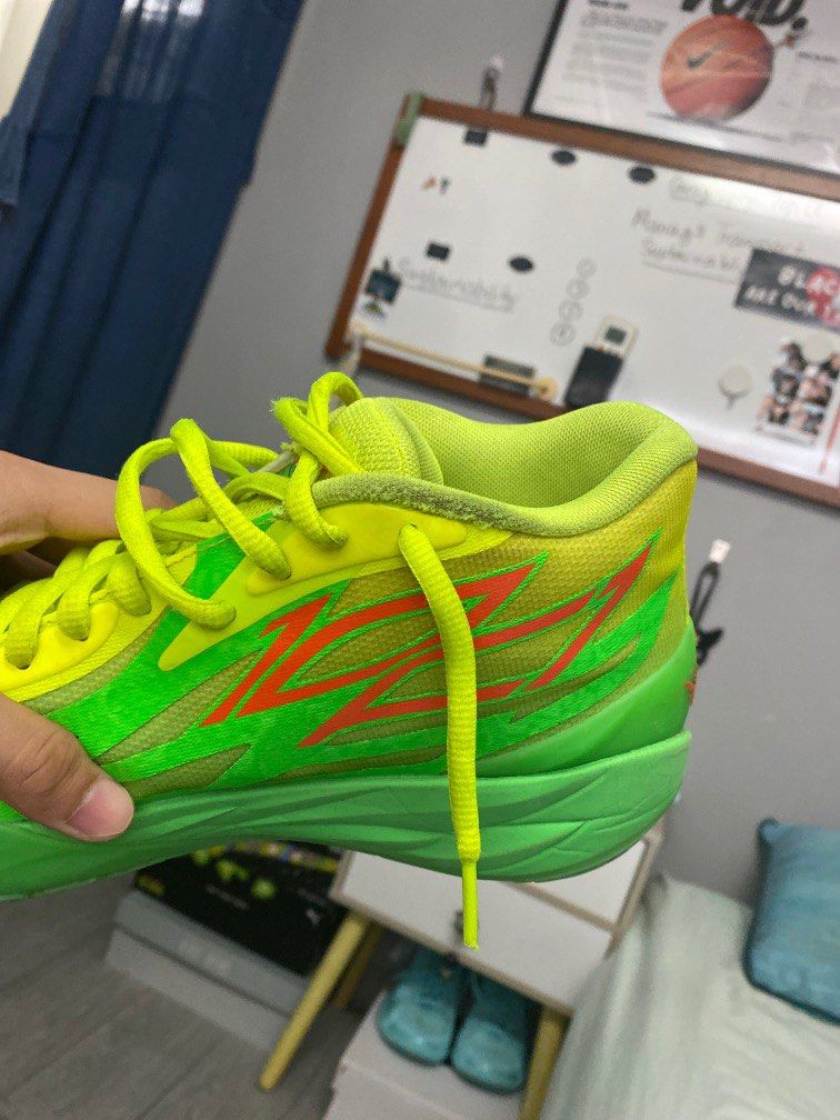 Mb02 Slime Lamelo Ball, Men's Fashion, Footwear, Casual shoes on Carousell