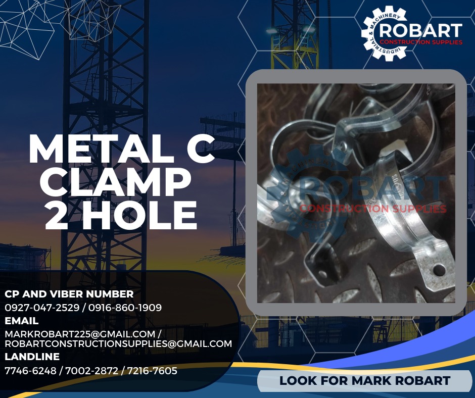 Metal C Clamp 2 Hole, Commercial & Industrial, Construction & Building ...