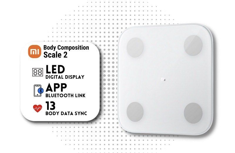 MI Body composition Scale 2 (weighing machine), Health & Nutrition ...