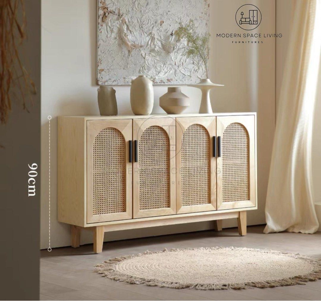 MIKIYO Japandi Rattan Sideboard / SDR750, Furniture & Home Living ...