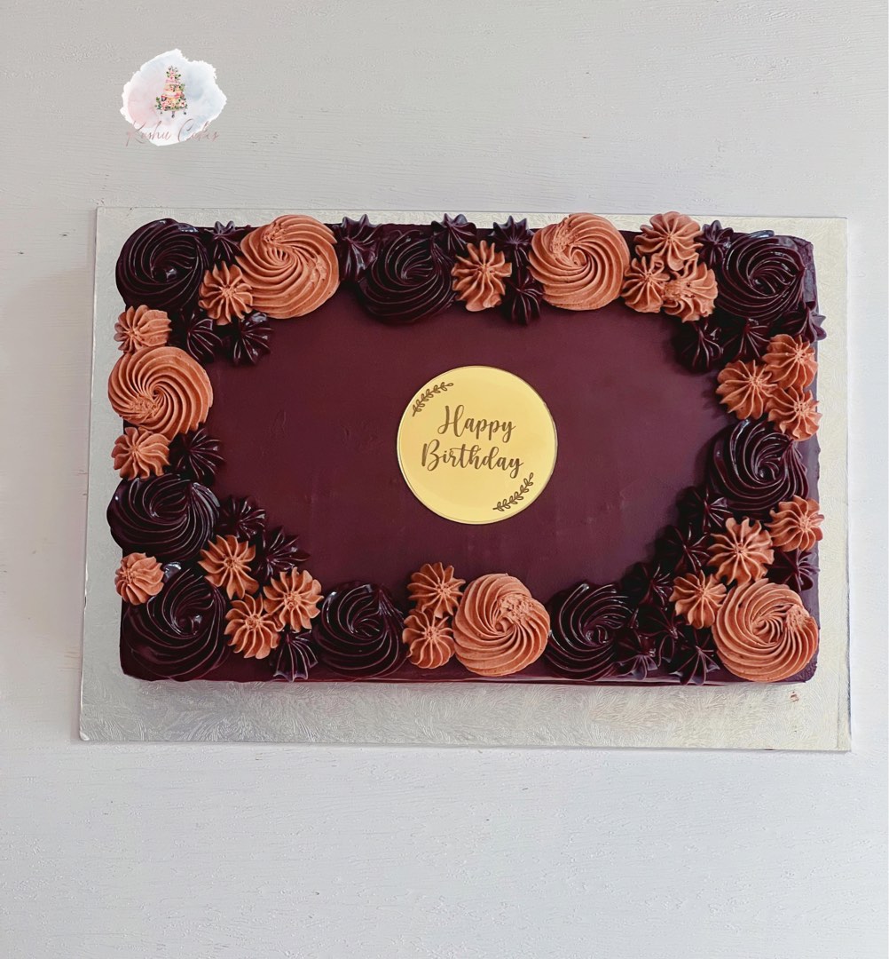 Mini Sheet Cake, Food & Drinks, Homemade Bakes on Carousell