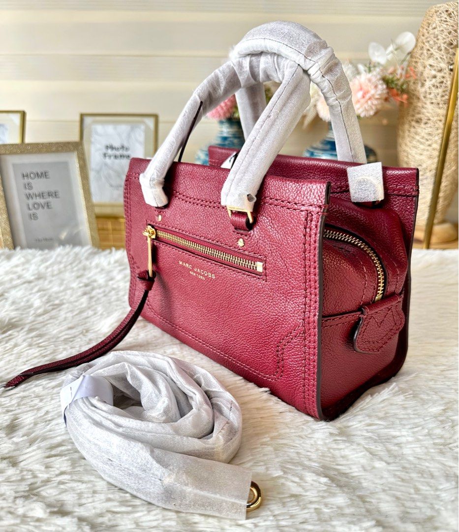 MJ Mini Cruiser Satchel - Pomegranate, Luxury, Bags & Wallets on Carousell