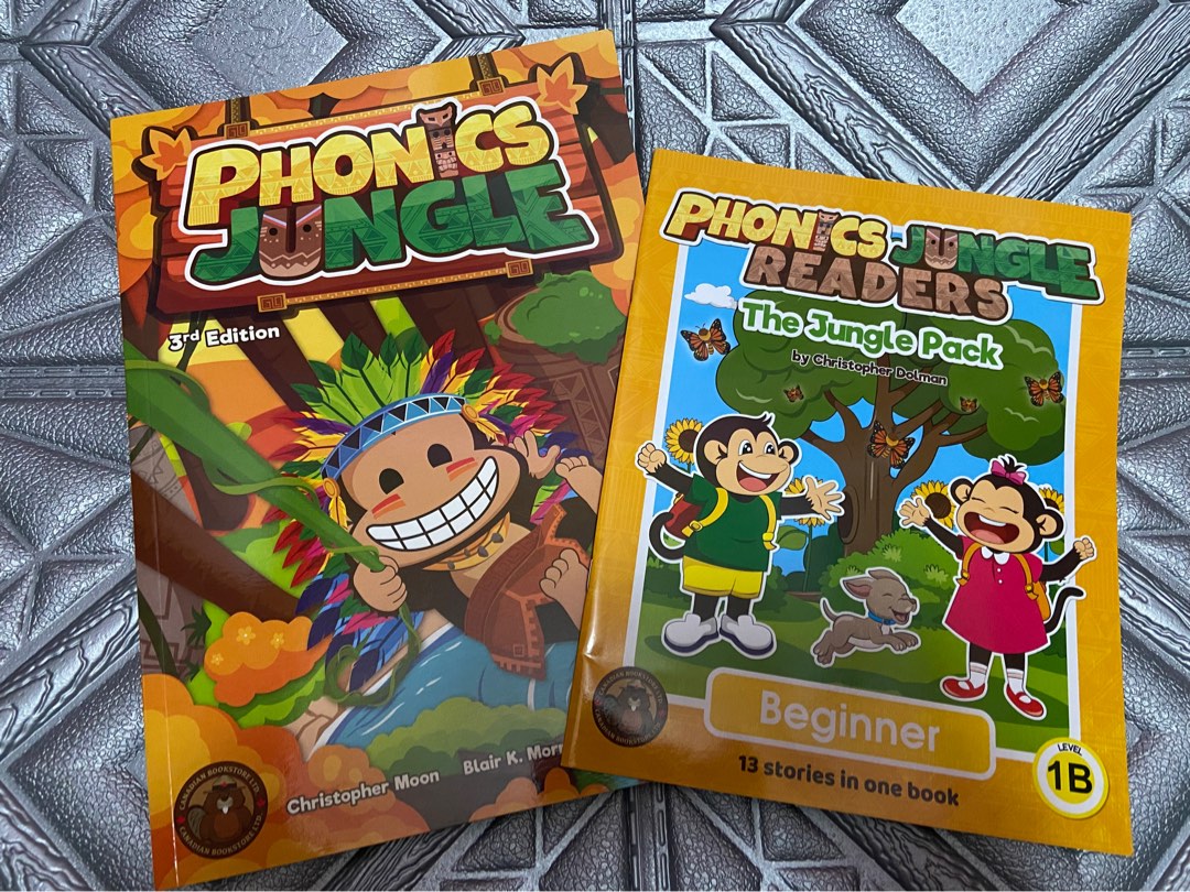 Monkey tree phonics textbook junior and reader book, 興趣及遊戲, 書本 & 文具 ...
