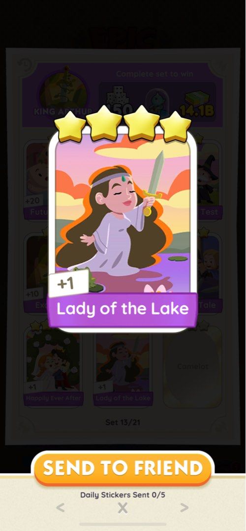 monopoly go lady of the lake, Video Gaming, Gaming Accessories, In-Game ...