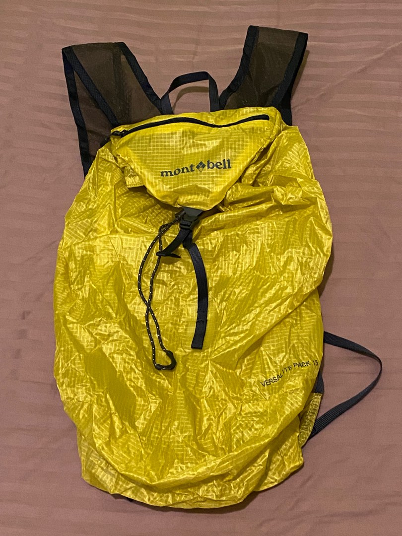 mont bell Backpack foldable 15L, 運動產品, 行山及露營 - Carousell