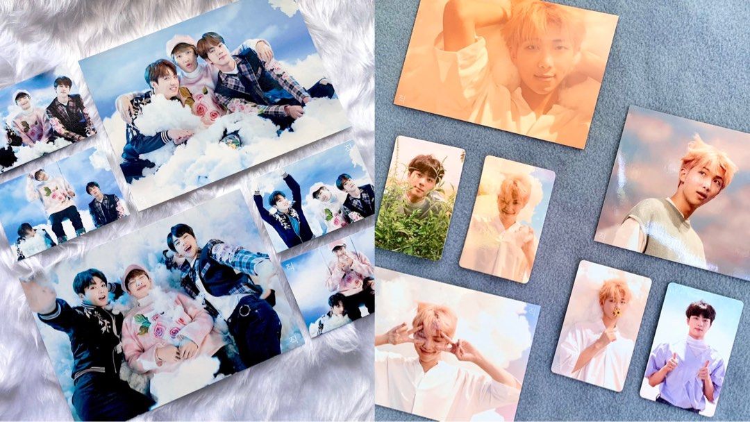 namjinkook cloud set (bts namjoon rm seokjin jin jungkook jk the wings tour unit mini pc paper ...