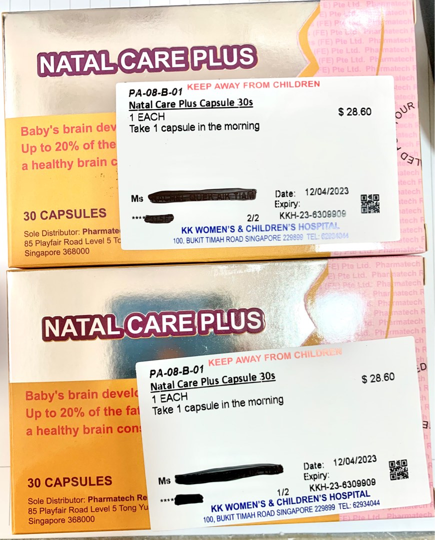 Natal care plus (DHA vitamins for pregnancy), Health & Nutrition ...