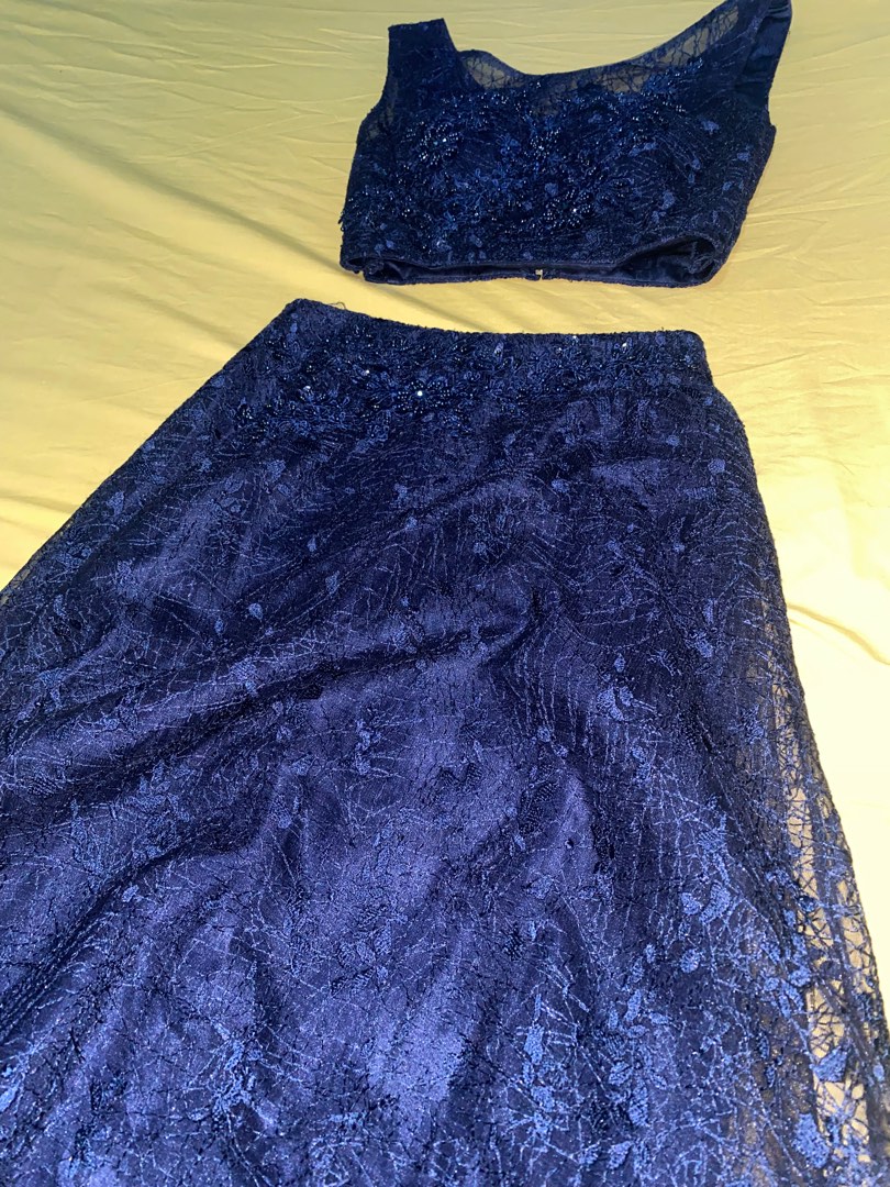 Navy Blue Prom Dress Coordinates, Women's Fashion, Dresses & Sets, Sets ...