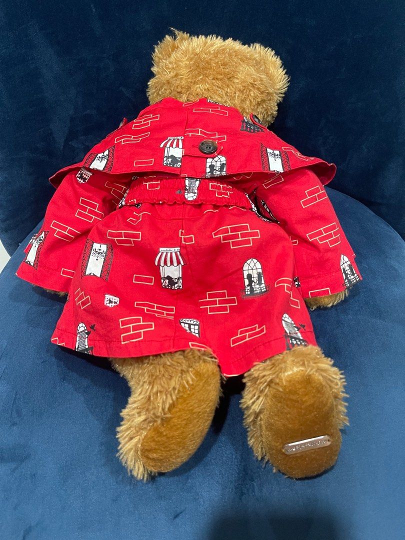 Nicholas & Bears Brown Bear in Red Trench Coat, Hobbies & Toys, Toys ...