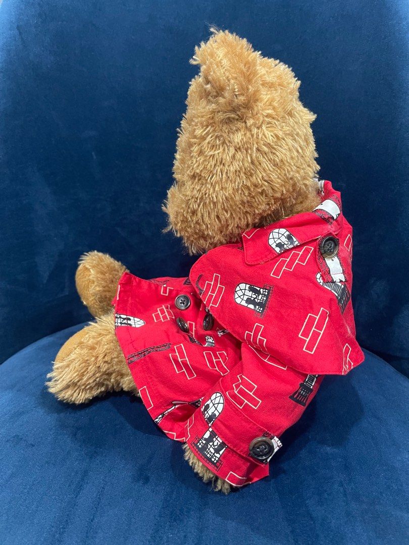 Nicholas & Bears Brown Bear in Red Trench Coat, Hobbies & Toys, Toys ...